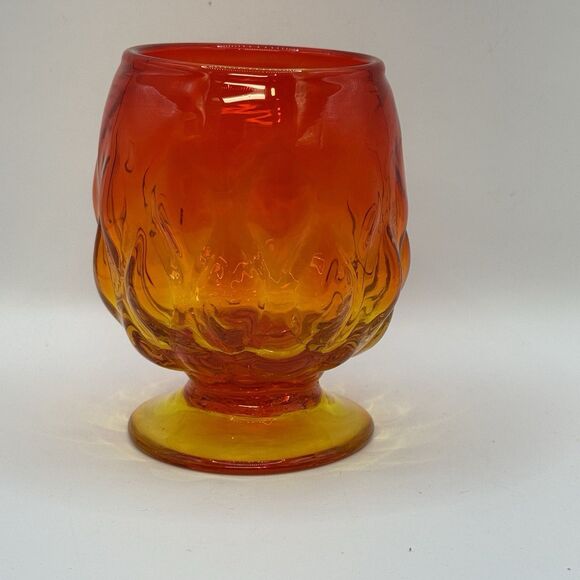 Accents | Ryukyu Glass Foam Barrel Glass Red Yellow Okinawa Craft ...